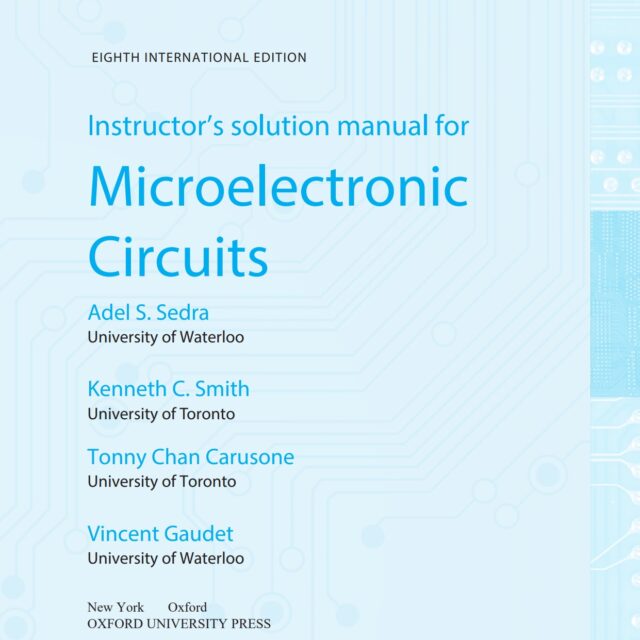 Microelectronic Circuits (8th Edition) - Sedra/Smith - PDF/ePub