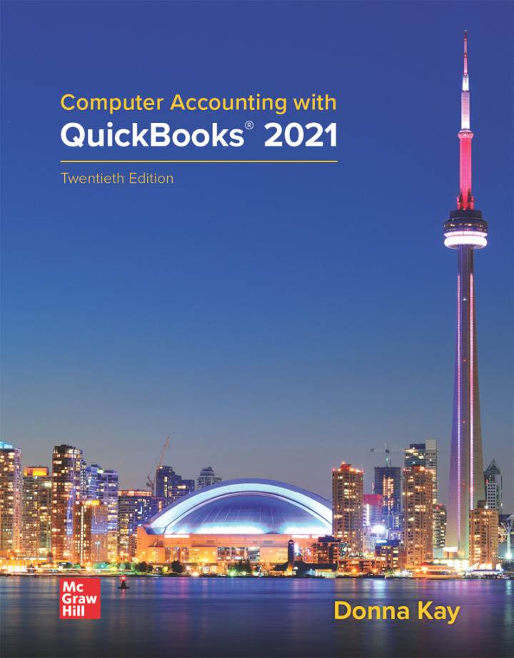 Computer Accounting with QuickBooks 2021 (20th Edition) - PDF