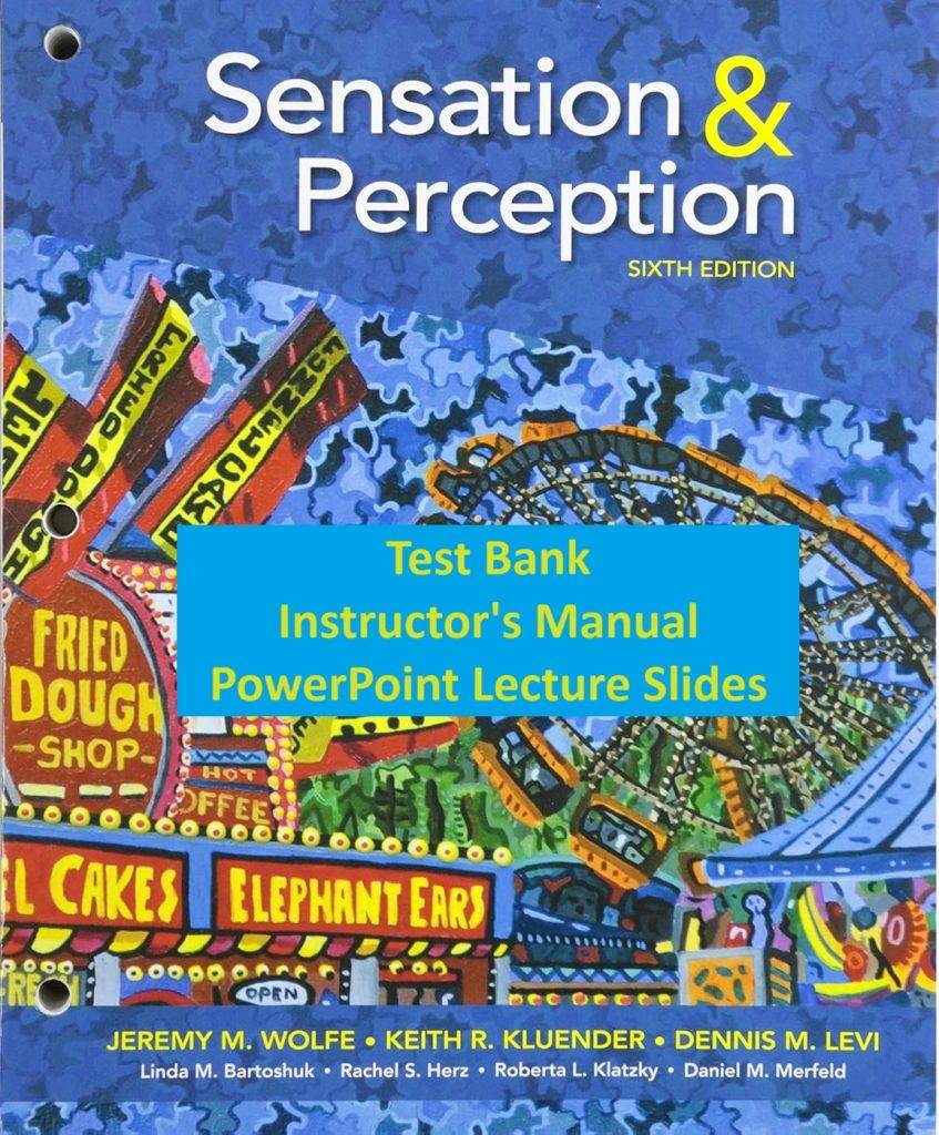 Sensation and Perception (6th Edition) - PowerPoint, Test Bank, IM
